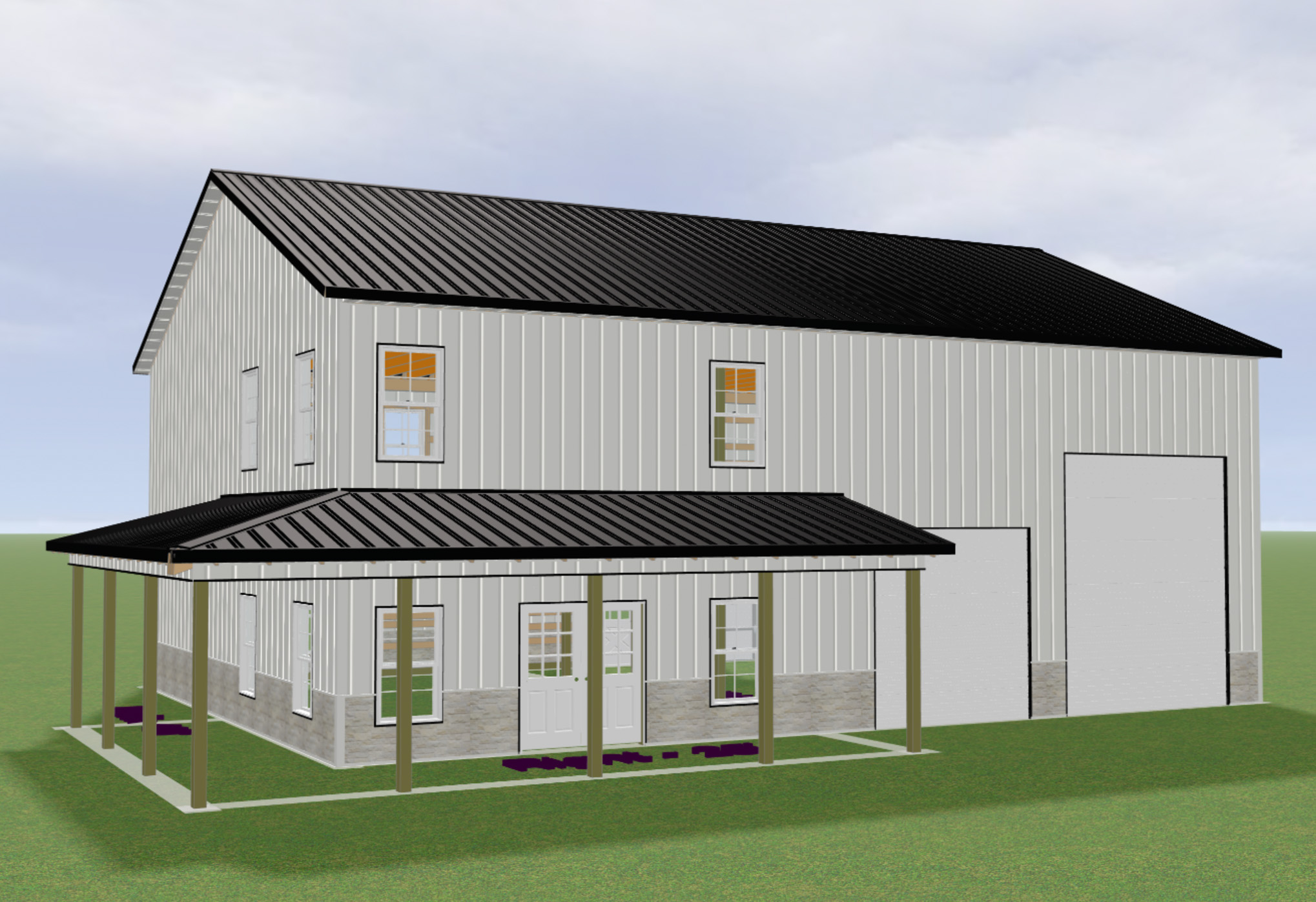 Get the ideal barndominium post-frame building package | Burrow's