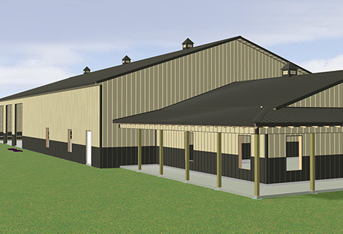 Custom post-frame building packages for commercial structures | Burrow's